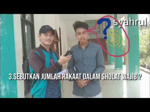 Tanya Jawab seputar rukun islam dan rukun iman di kampus hijau IAIN BENGKULU |SOCIAL_EXPERIMENT