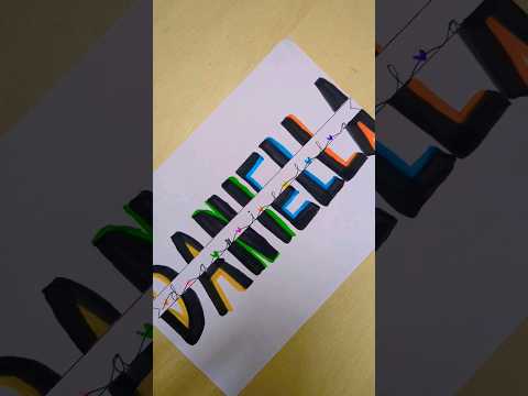 Name video part 57 : Daniellaโค๏ธ #calligraphy #art #viral #trending #shorts #shortvideo #fyp #music
