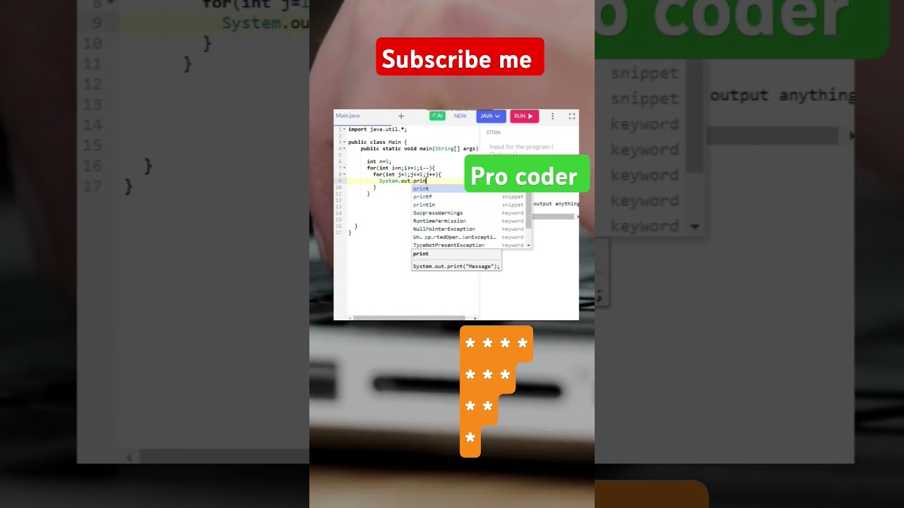 Inverted triangle body shape | how to draw a pyramid | how to make a pyramid 3D model #coding #java