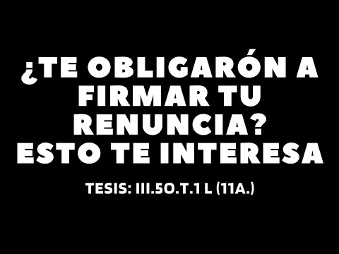 RENUNCIA VOLUNTARIA. TE OBLIGARÓN A FIRMAR 😡😡😡???