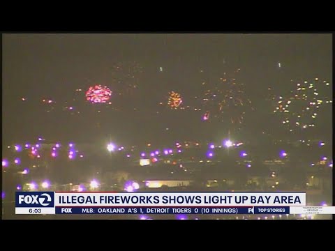 Fireworks light up Bay Area skies