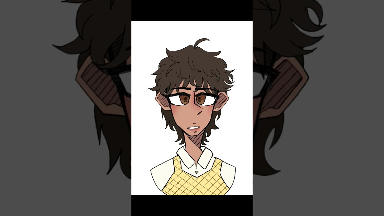 drawing a guy with curly brown hair😋 #art #artist #shorts #drawing #drawings #sketch #sketches