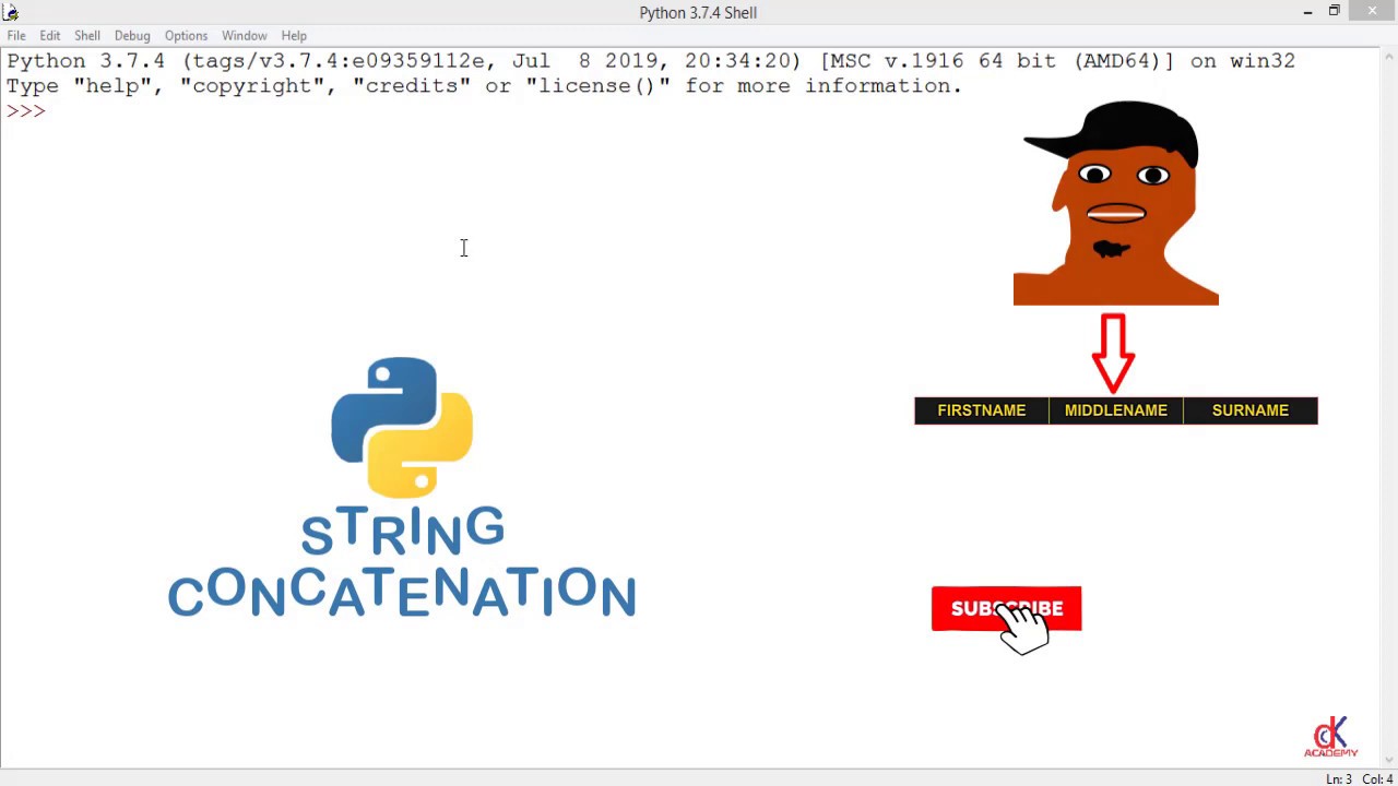 Python 3 Tutorial | String Concatenation