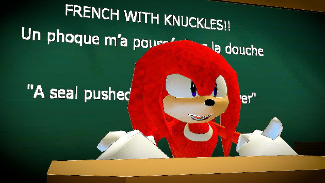 Knuckles The French Teaching Echidna