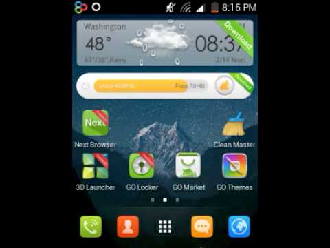 go launcher ex review Samsung galaxy y
