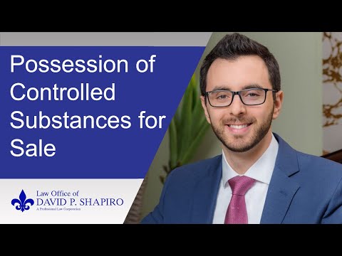 Possession of controlled substances for sale
