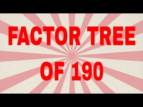 Factor tree of 190|Prime factor tree