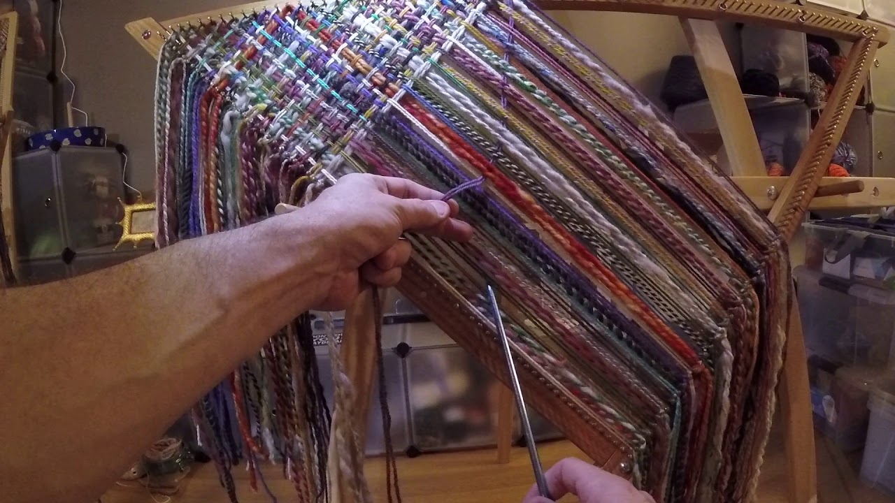 Cut Strand Weaving:  Weaving in Sections