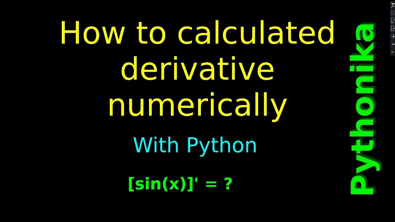 Numerical differentiation with Python. Border problem