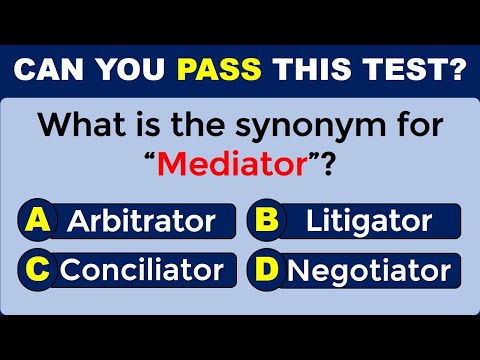 Synonyms Quiz: 95% CANNOT SCORE 20/20 | #challenge 012
