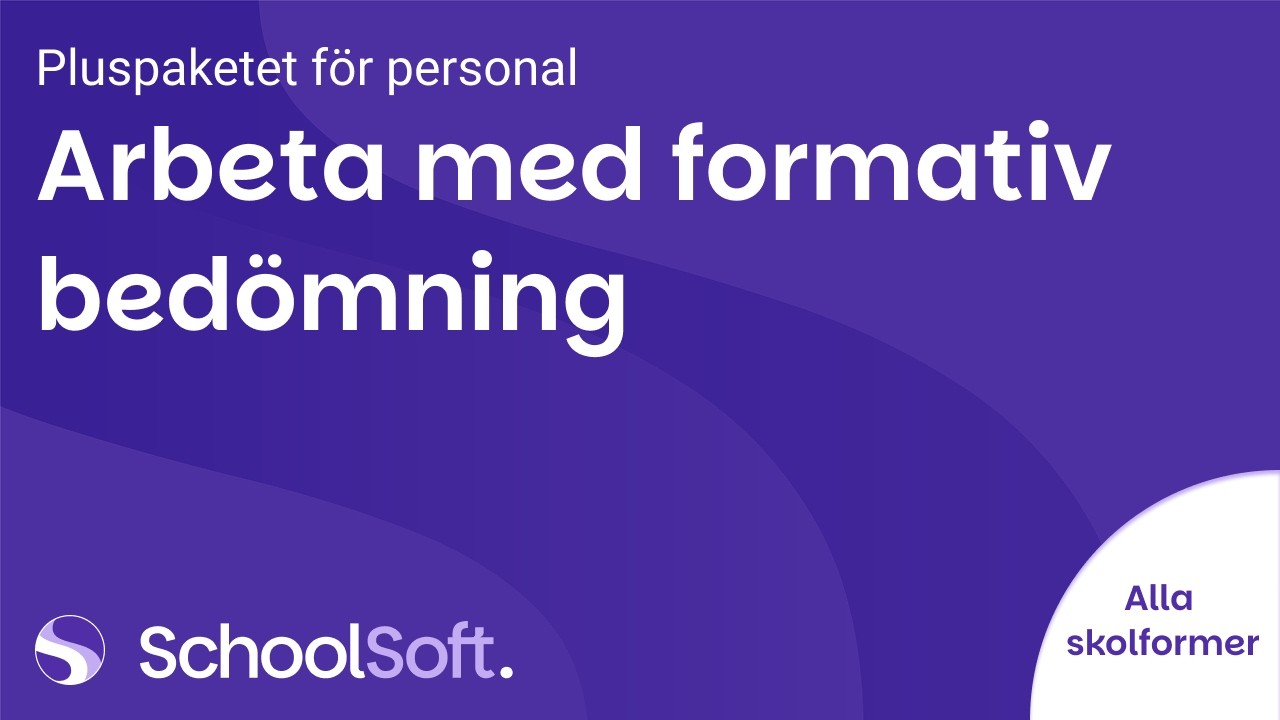 Arbeta med formativ bedömning (Alla skolformer)