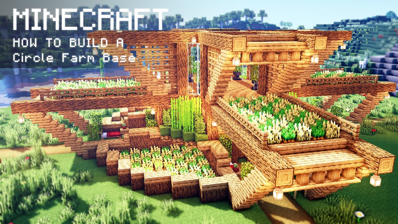 Minecraft: How to build a Circle Farm Base - Minecraft Builders