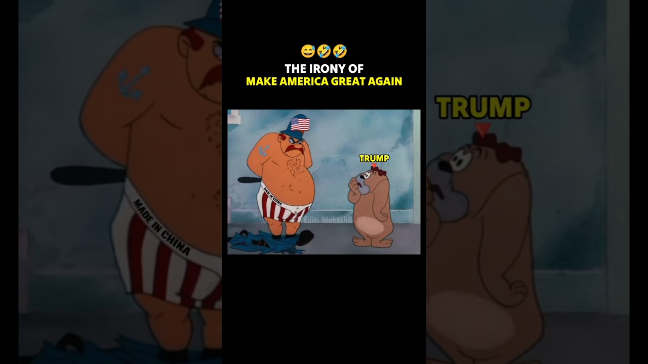 The IRONY of MAGA ( Make America Great Again ) 🇺🇲🤣 Funny Meme #trump #modivstrump