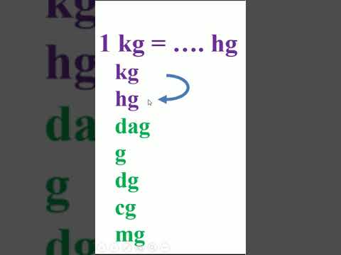 1 kg = …. hg
