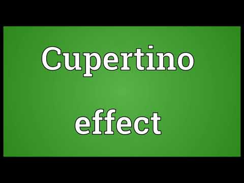 Cupertino effect Meaning