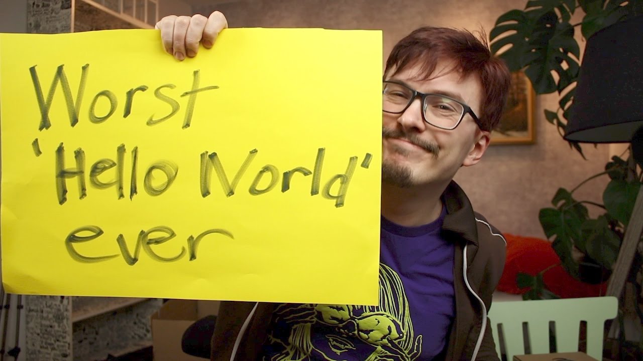 Worst 'Hello World' ever - Let's code - Fun Fun Function