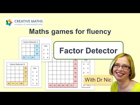 Multiplication Fluency game: Factor Detector #Mathematics #Puzzle