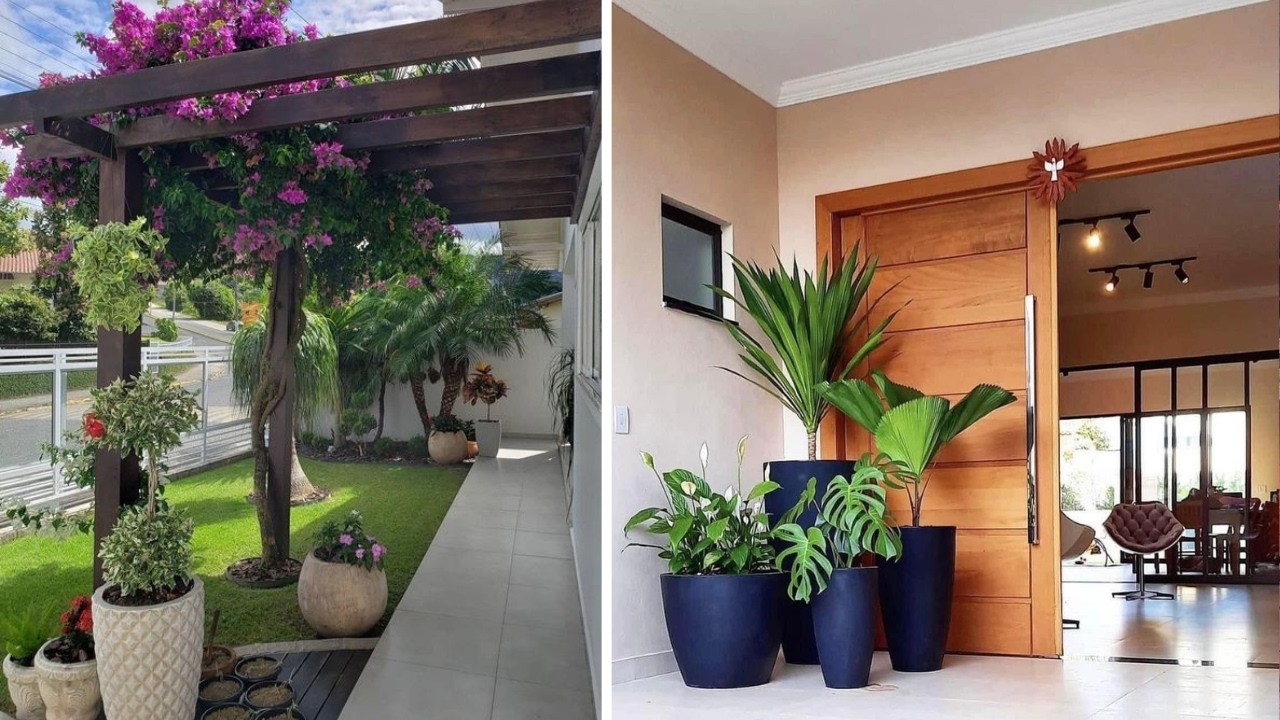 +177 IDEAS to DECORATE your SPACES with GIANT POTS achieving a spectacular and unique effect