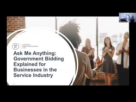 Ask Me Anything: Government Bidding Explained for Businesses in the Service Industry