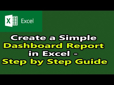 Create a Simple Dashboard Report in Excel - Step by Step Guide