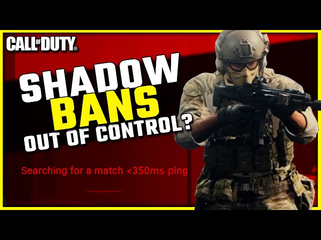 How does shadow banning work in Call of Duty?