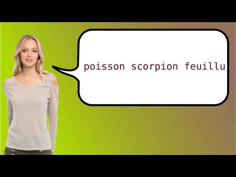 How to say 'weedy scorpionfish' in French?