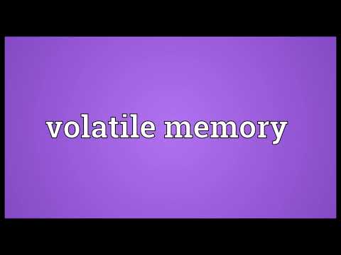 Volatile memory Meaning