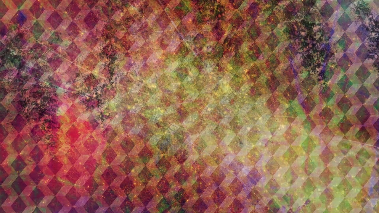 Abstract Cube Pattern with Rainbow Colored Texture 4K Motion Background for Edits