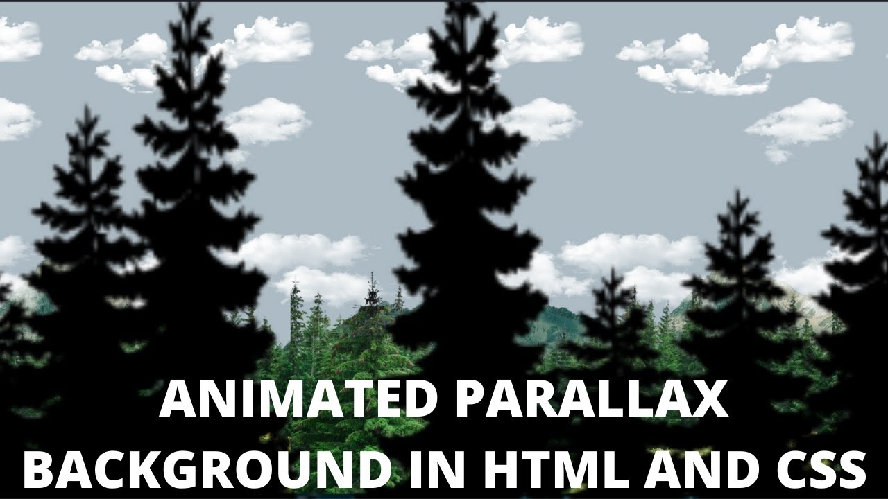 Animated Parallax Background in HTML and CSS