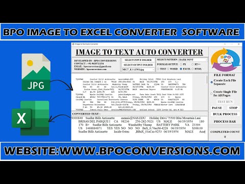 How to convert JPEG/JPG/Image to excel | Conversion of JPEG/JPG/Image to excel