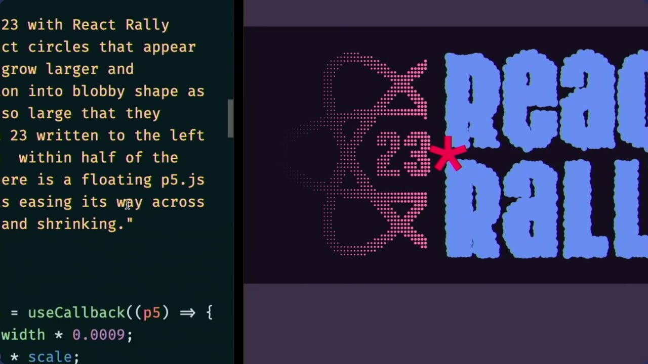 Let's Sketch: Using p5.js & React to fill a Canvas - Monica Powell - React Rally 2023