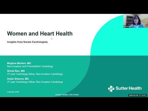 Women‘s Heart Health: Insights from Female Cardiologists, February 2024