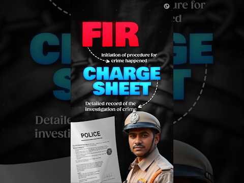Difference Between FIR and Chargesheet 🤔 #FIR #ChargeSheet #BNSS #CriminalLaw #Shorts