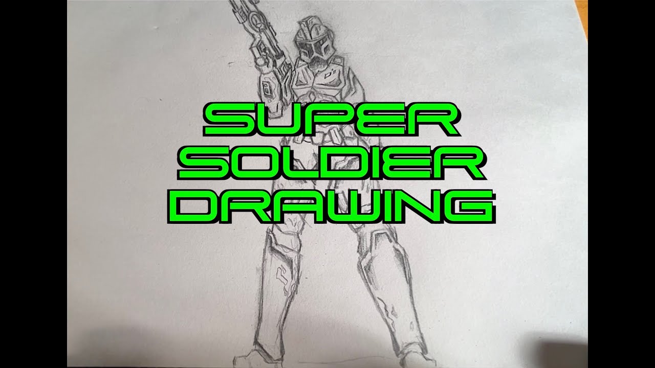 Drawing a Sci Fi Soldier