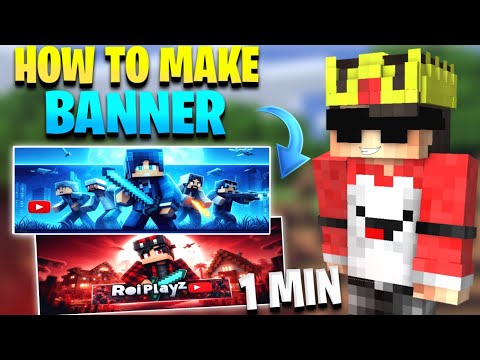 How To Make Minecraft Gaming YouTube Banner🔥 1 Minutes Only 😱