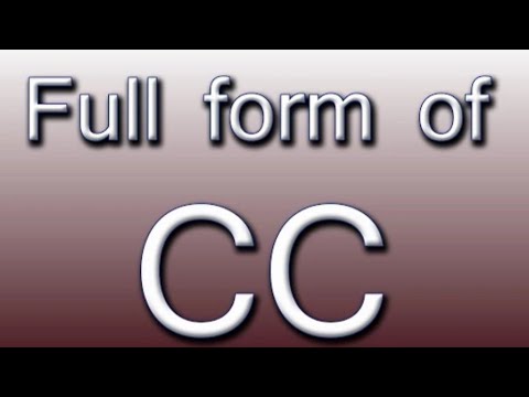 what is the full form of CC.