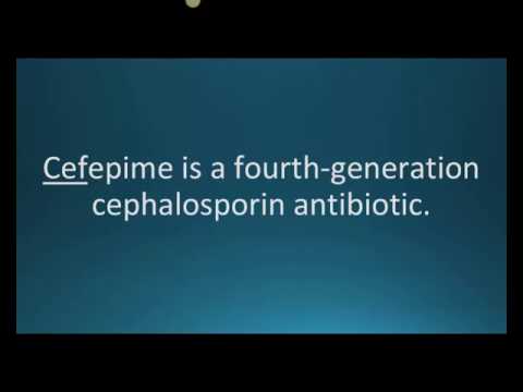 How to pronounce cefepime (Maxipime) (Memorizing Pharmacology Flashcard)
