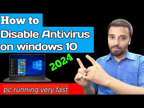 How to Turn off windows Antivirus on windows 10 //Windows Defender Permanently Disable 2024 Method