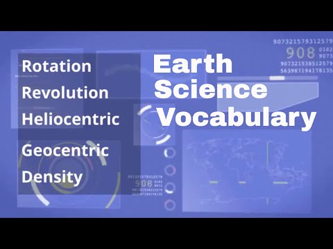 Earth Science Vocabulary Week 1