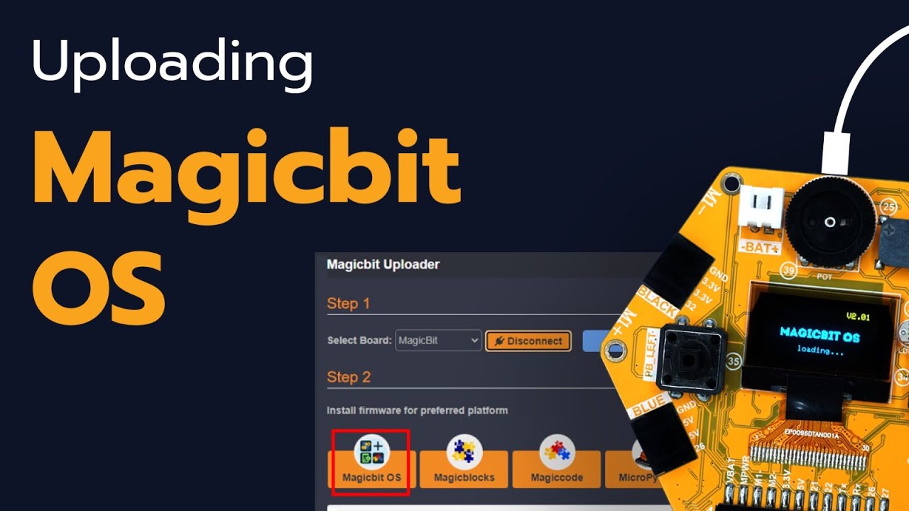 Uploading Magicbit OS