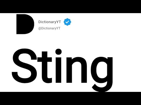 Sting Meaning in English