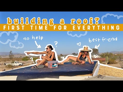 ...So I Tried to Build A Roof??? Ep. 2 of Turning My She Shed Into My Desert Dream Pool House