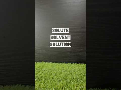 What is Solute Solvent and Solution | Chemistry | #shorts #solute #solvent #solution #science #asmr