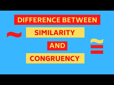 Difference Between Similarity and Congruence | Similarity and Congruency