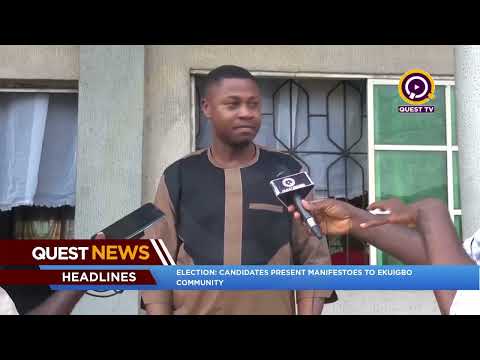 ELECTION CANDIDATES PRESENT MANIFESTOES TO EKUIGBO COMMUNITY