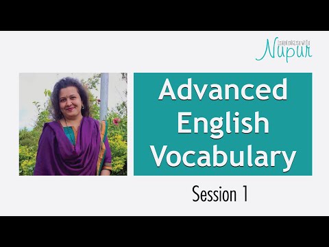 Advance English Vocabulary|| in Marathi|| Session 1