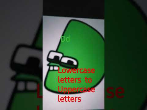 uppercase letters to lowercase letters