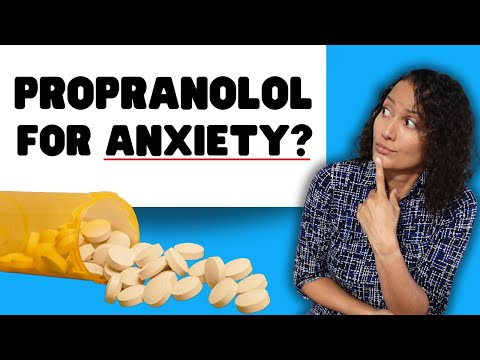 Propranolol for Anxiety: A benzodiazepine alternative