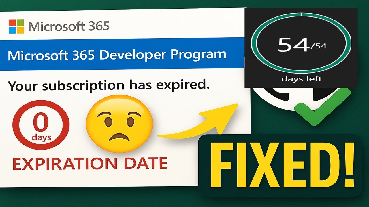 Microsoft 365 Developer Program Renewal FIX!