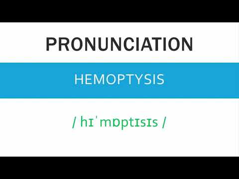 How to pronounce Hemoptysis - Speak Right